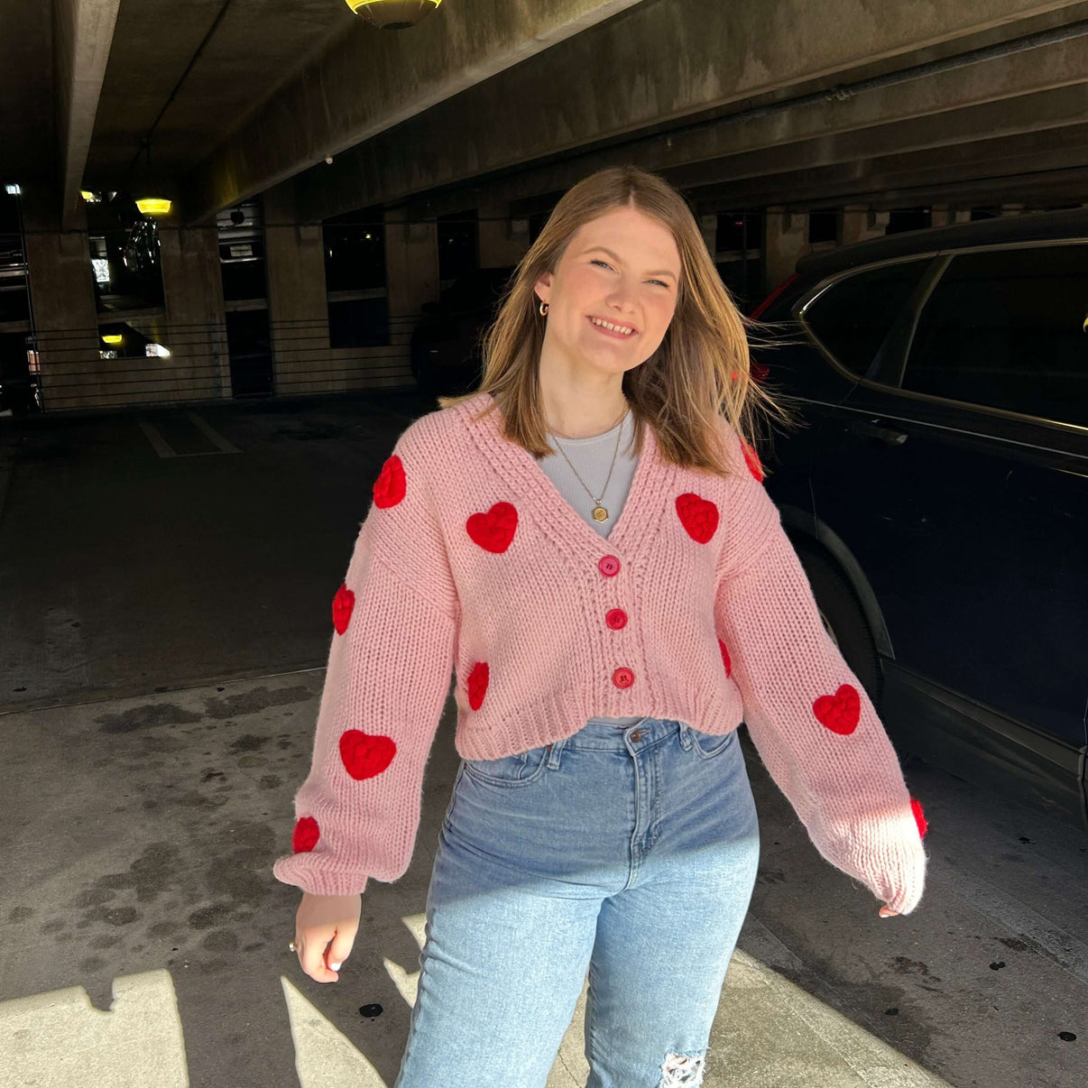 Lover Cardigan | Heart Sweater | Alyssum and Co. Boutique
